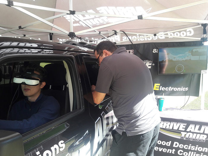 Drunk Driving Simulator: Driving Dangers Shown At PBSC - Arrive Alive Tour